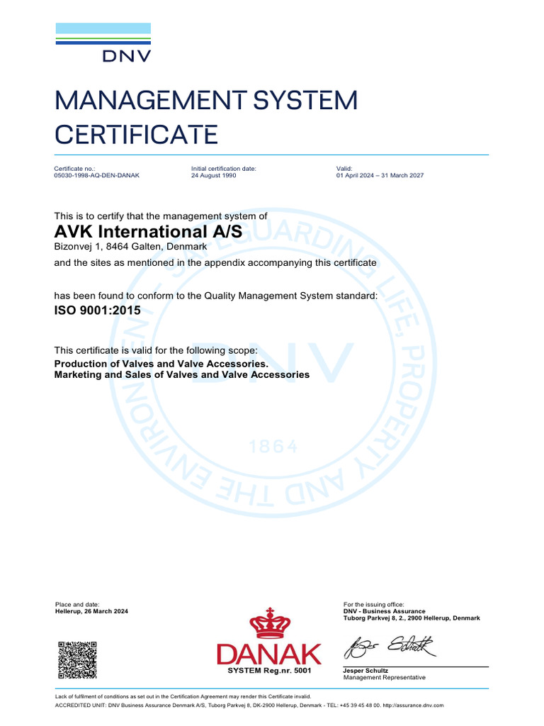 AVKI_ISO_9001 | Download Free PDF | Iso 9000 | Certification