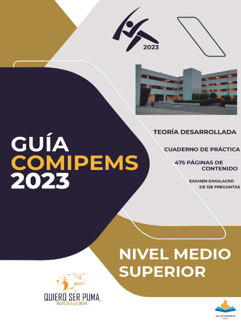 0 - Guía de Ingreso Al Nivel Medio Superior Comipems 2023 | PDF | Inferencia | Multiplicación