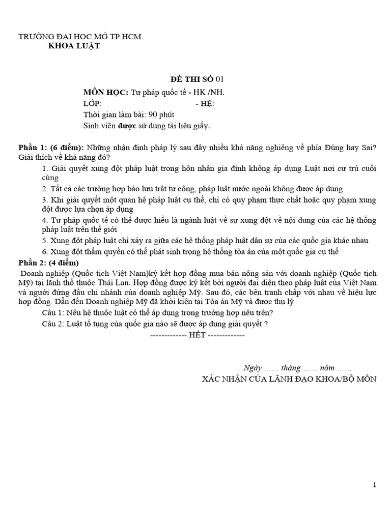 De Thi Mau TPQT | PDF