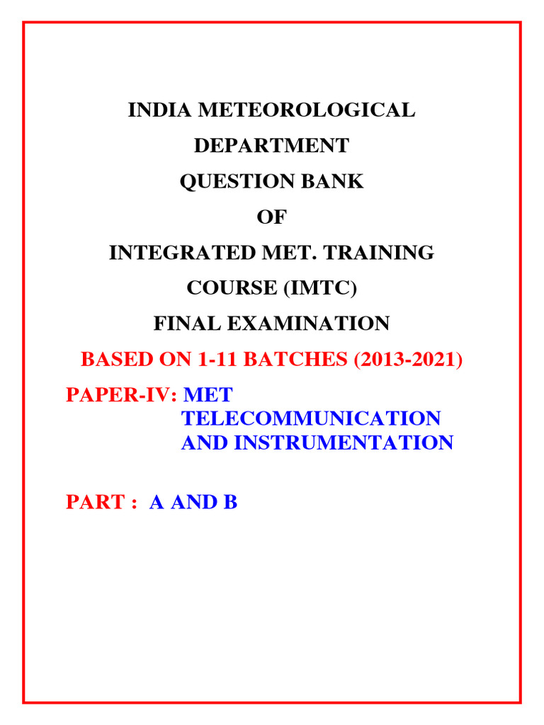 Paper-VI - QB-IMTC-Telecommunication & Instruments | PDF | Computer ...