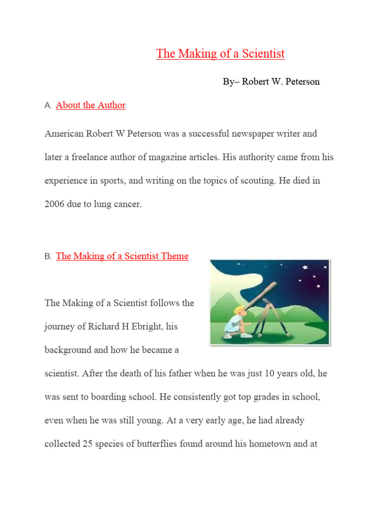 The Making of A Scientist - Extra Questions and Notes | PDF | Butterfly ...