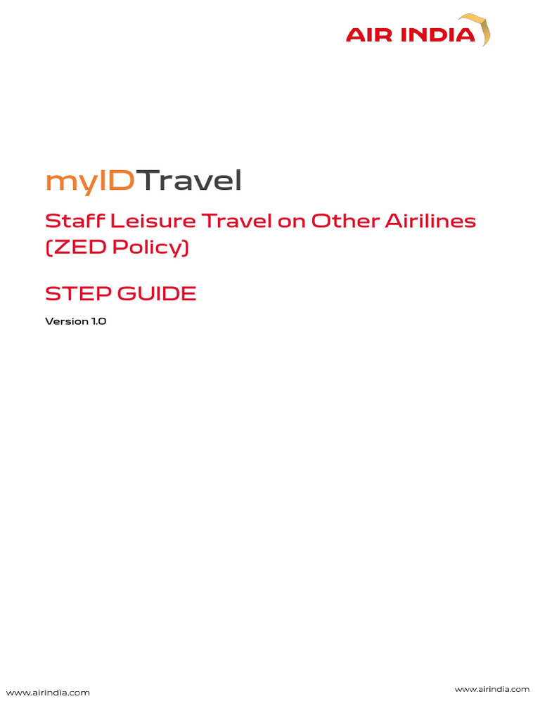Step Guide AirIndia MyIDTravel | PDF | Login | Airlines