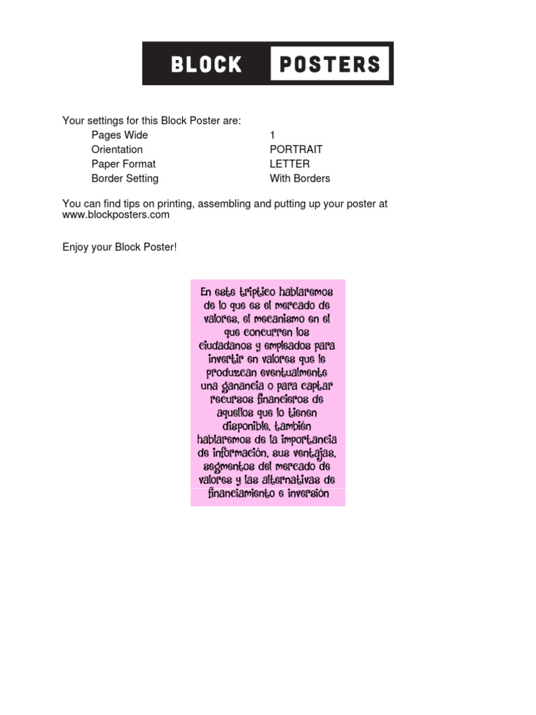 Blockposter 045642 | PDF