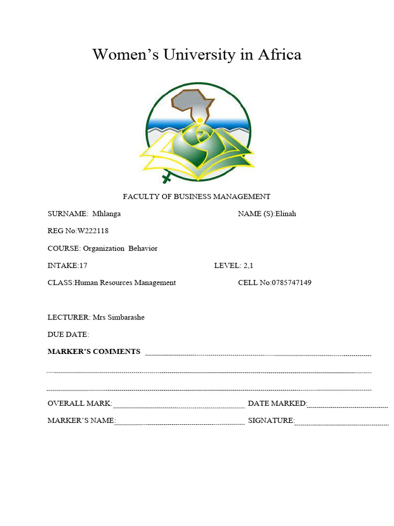 Organization Behavior Assignment Pdf Motivational Motivation