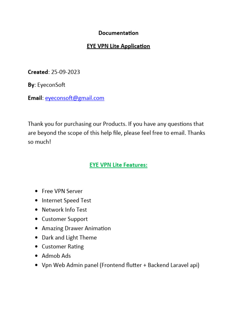 EYE VPN Lite Setup Guide | PDF | World Wide Web | Internet & Web