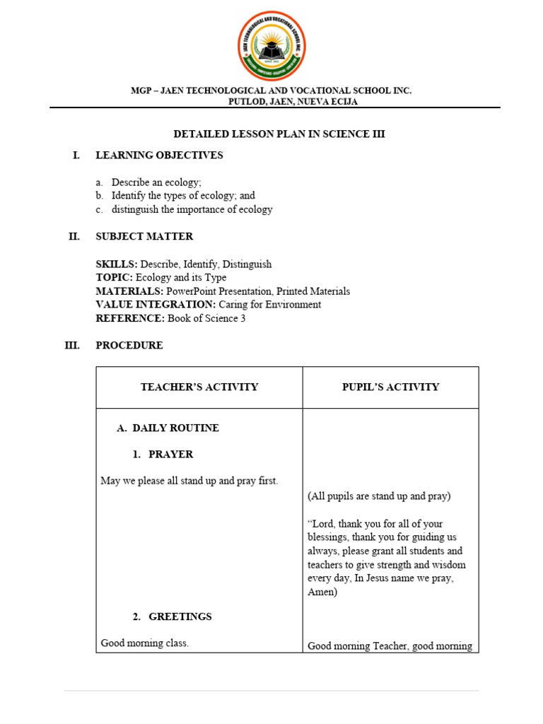 Dlp Science Pdf Ecology Natural Environment