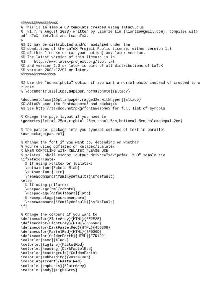 resume latex | PDF | Text