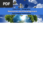 Geography - Resources and Development 01 - Class Notes - Mind Map ...