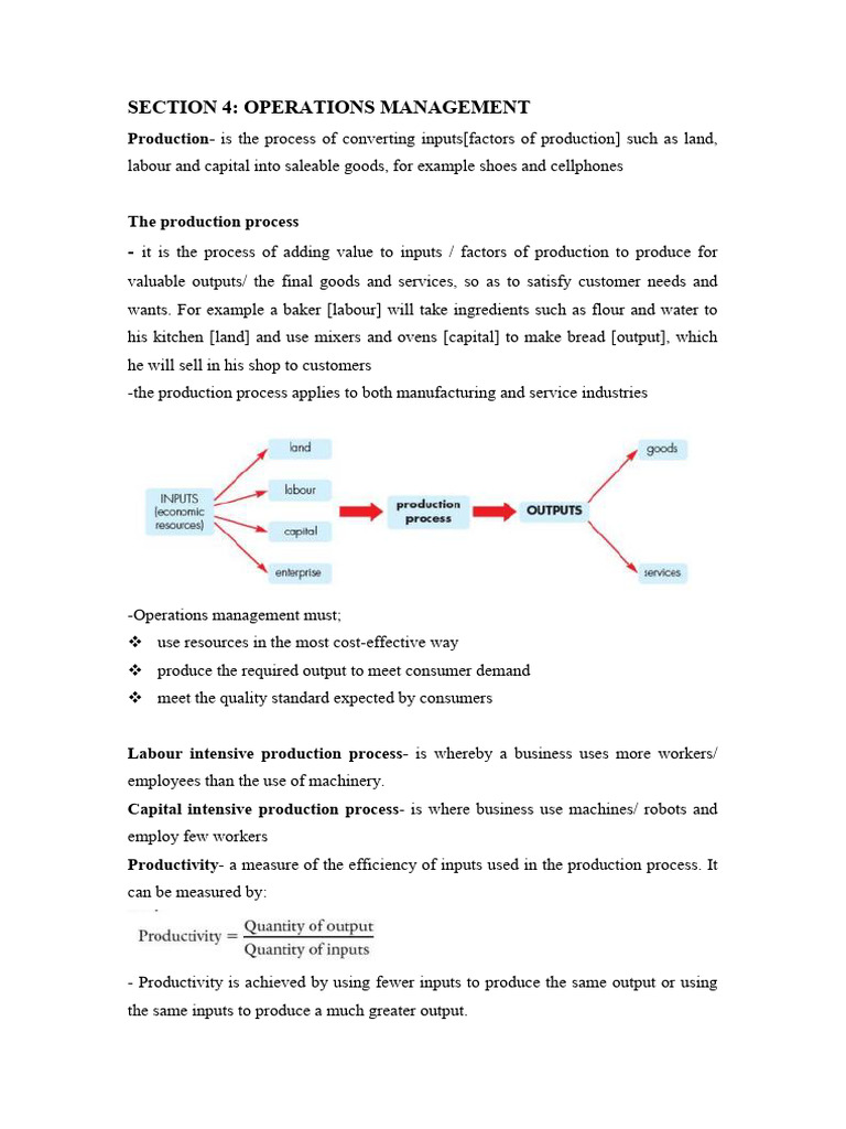 Production Chapter 15 Notes | PDF | Lean Manufacturing | Inventory