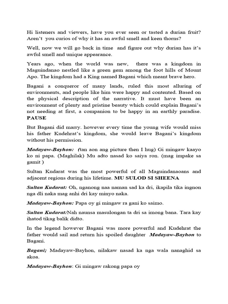 Script Sa Literature | PDF | Plants