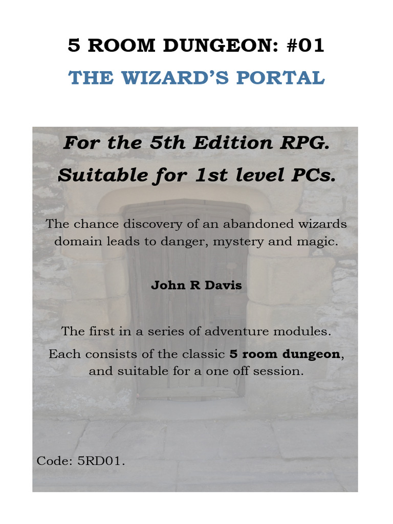 Wizard's Portal: 5 Room Dungeon Adventure | PDF | License | Copyright