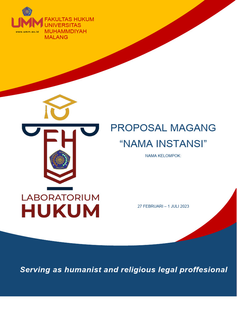 TEMPLATE PROPOSAL MAGANG MANDIRI | PDF