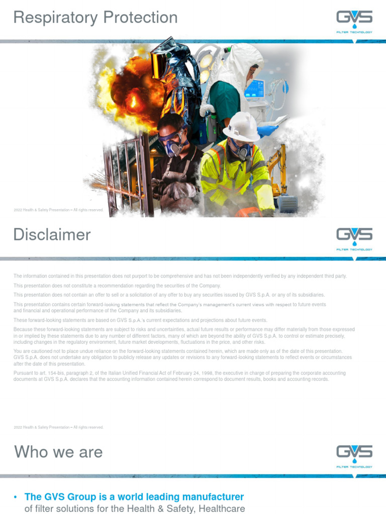 GVS Filter Respiratory Solutions | PDF | Filtration | Personal ...