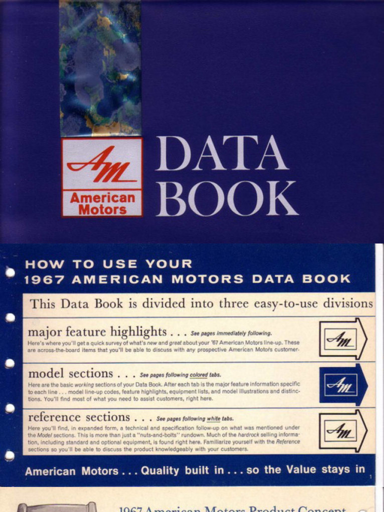 1967 AMC Data Book | PDF