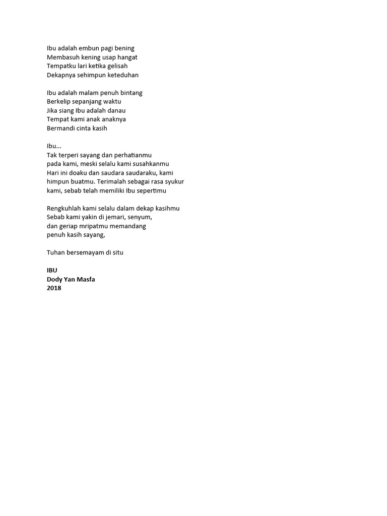 Puisi Dody Ym | PDF