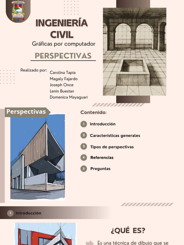 Grupo 6 Perspectivas | PDF | Perspectiva (Gráfica) | Geometria clasica