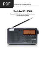 XHDATA D 808 Manual 2024 | PDF | Frequency Modulation | Radio