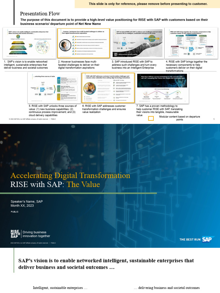 RISE With SAP - Value Positioning - For Net New Name Scenario - v1.5 | PDF | Cloud Computing ...