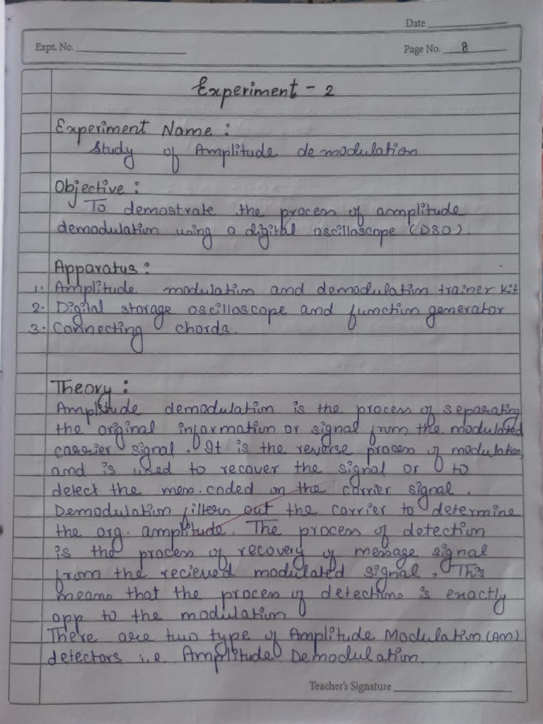 Analog Communication Practical | PDF