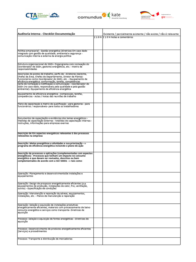 351591605 Ficha Auditoria Interna Checklist Documentos 1 Download