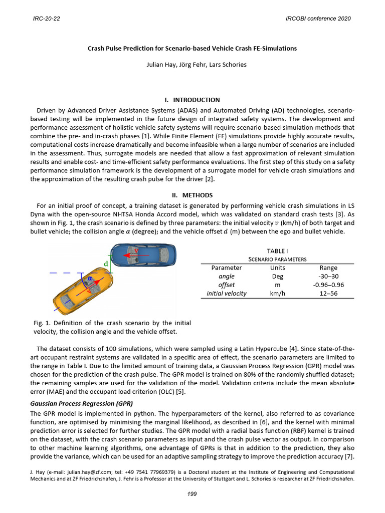 Crash Pulse Prediction in Vehicle Simulations | PDF | Simulation ...