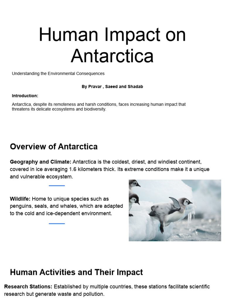 Als Project | PDF | Antarctica | Human Impact On The Environment