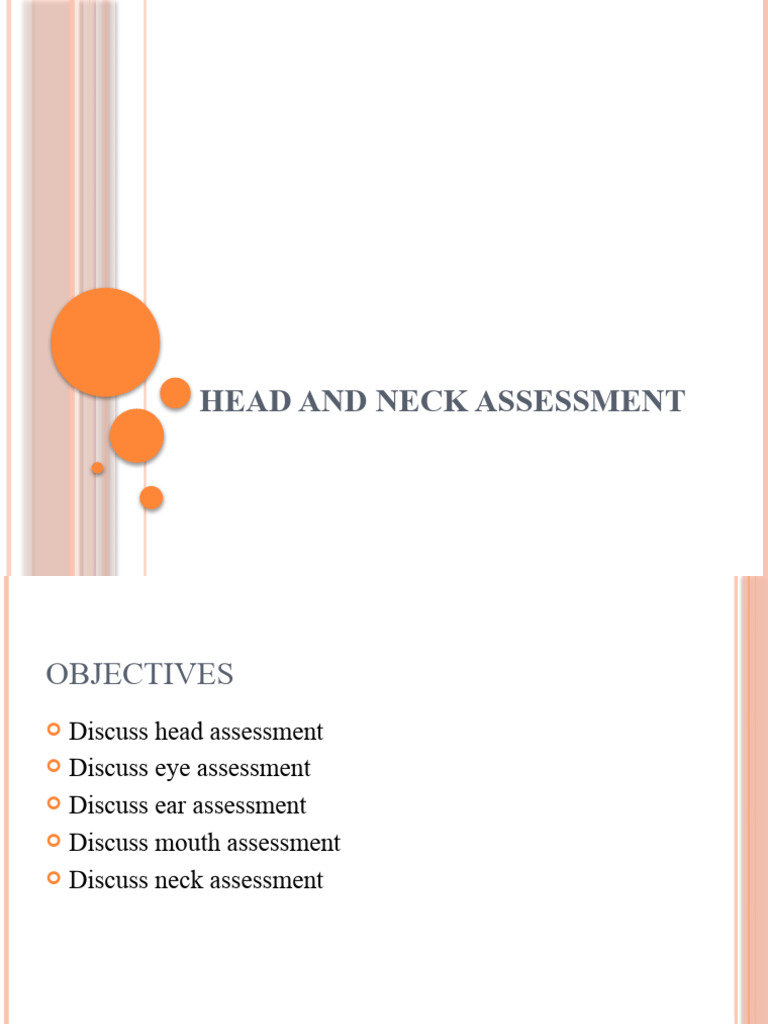 Head And Neck Assessment Pdf Ear Human Nose
