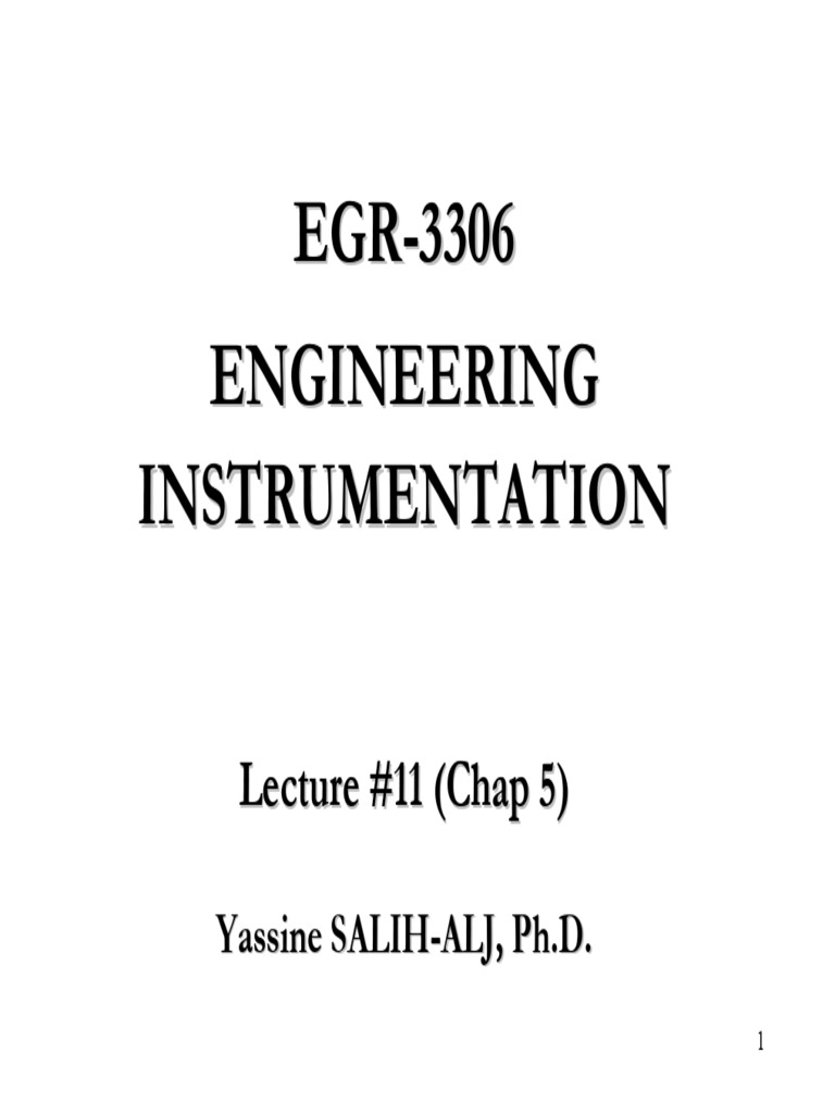 Lecture11.EI - Ch5 Instrumentation | PDF | Operational Amplifier ...