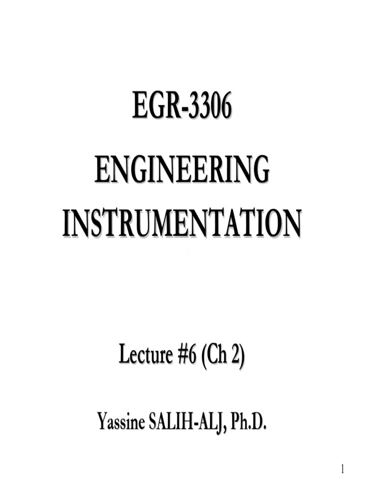 Lecture06.EI - Ch2 Instrumentation | PDF | Electrical Impedance ...