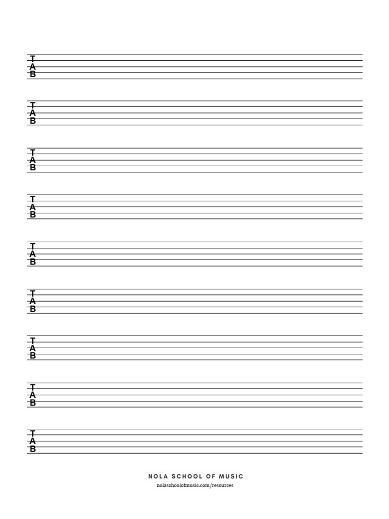 5 String Bass Tab Paper | PDF | Foreign Language Studies | Art