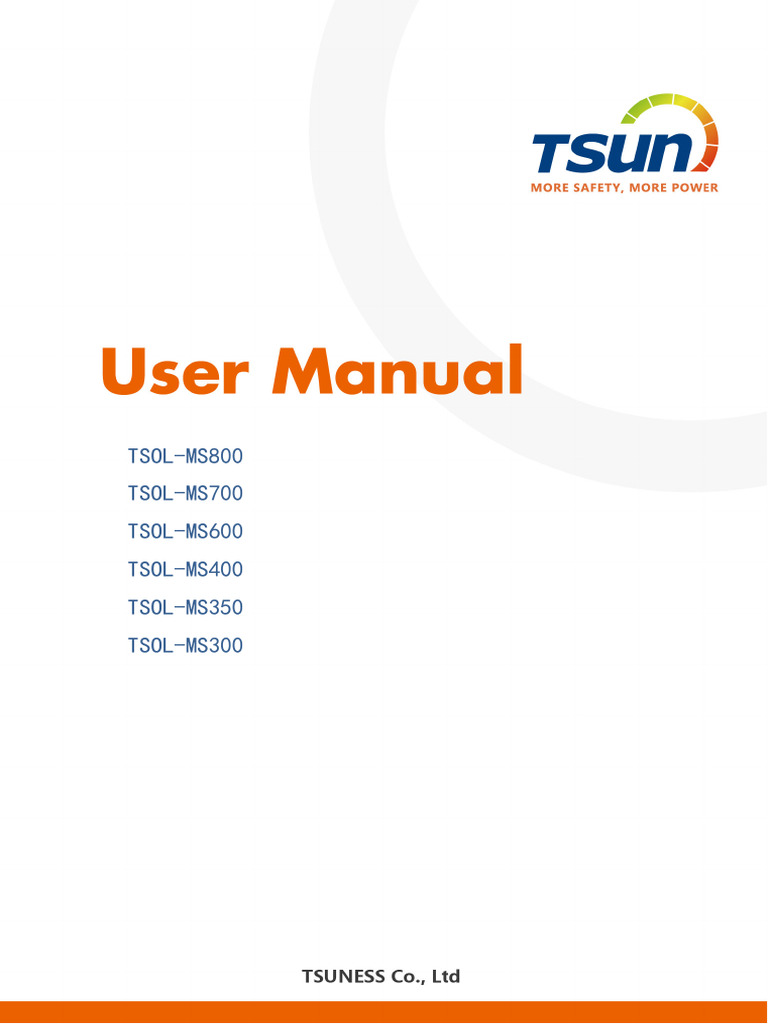 User-Manual GEN3-series-Microinverter MS800MS400 V1.1 230213 | PDF | Power Inverter ...