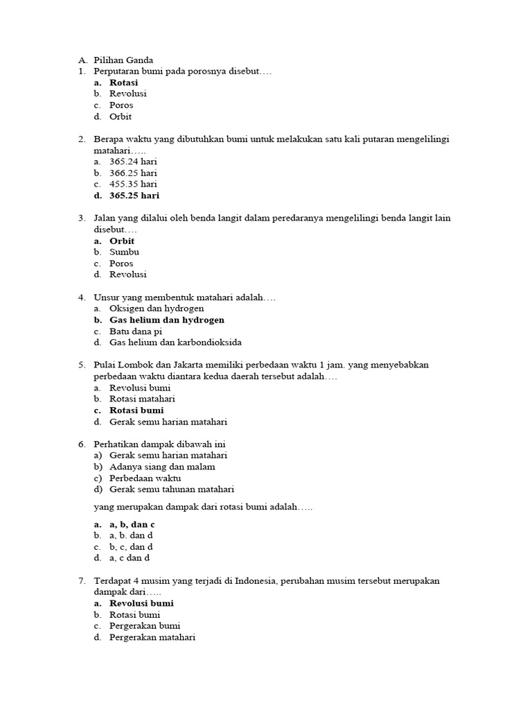 Soal PAT 2 - 112206 | PDF | Sains & Matematika