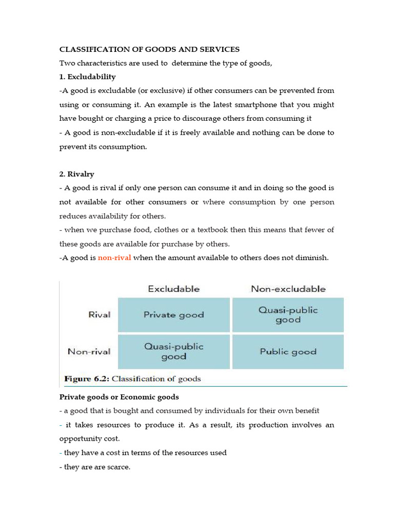 Classification of Goods and Services | PDF | Goods | Economies