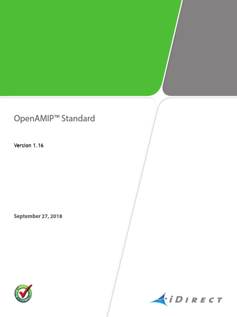 OpenAMIP Standard Revision E | PDF | Command Line Interface ...
