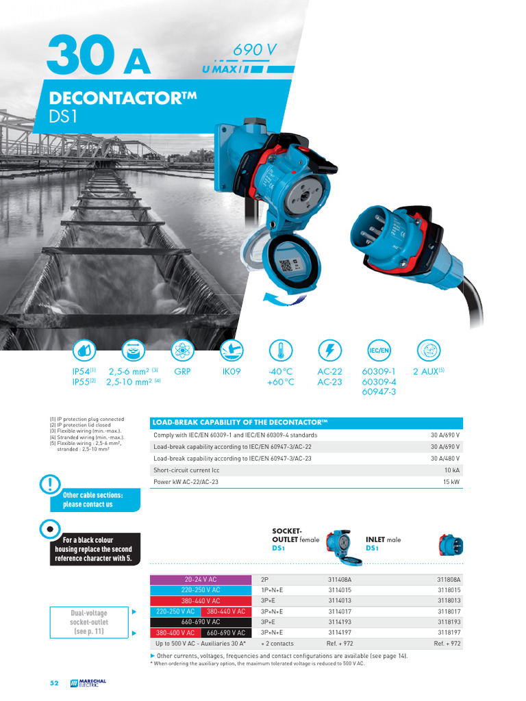 Marechal Ds1 Decontactor Range en | PDF | Ac Power Plugs And Sockets ...