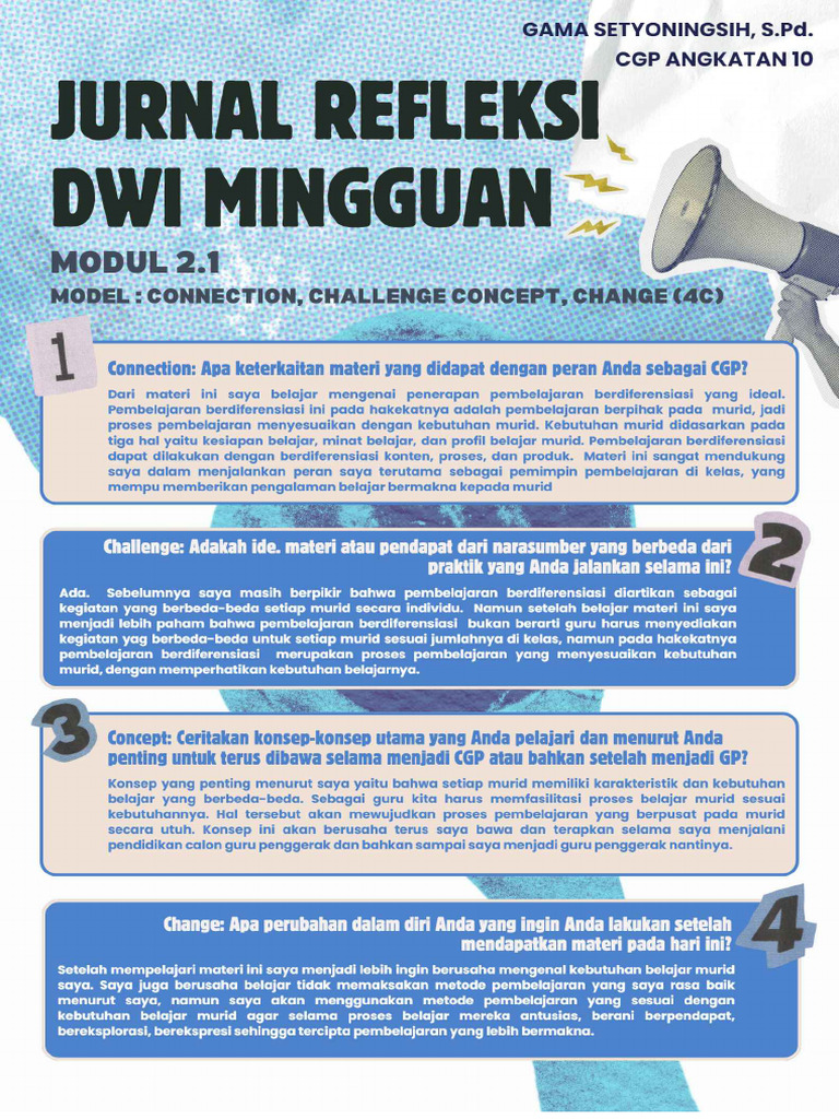 Jurnal Refleksi Dwi Mingguan 2.1 | PDF