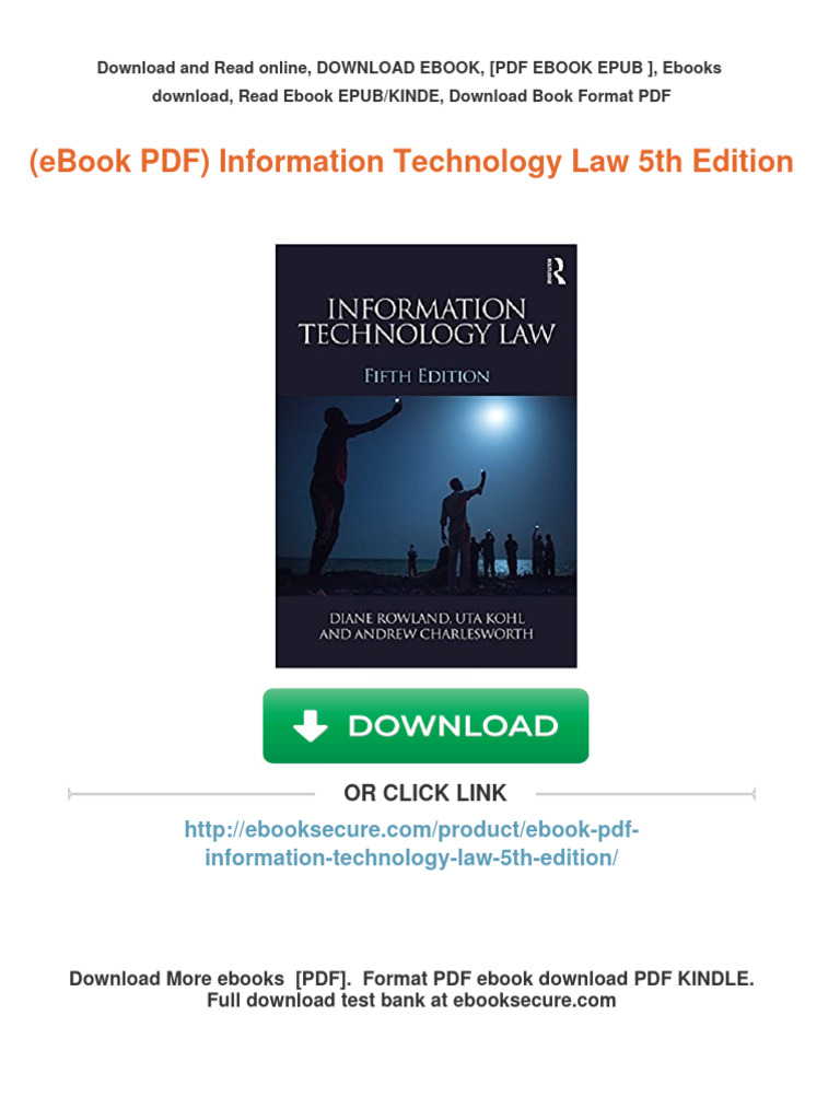 Information Technology Law 5th Edition | PDF | Open Source | Books
