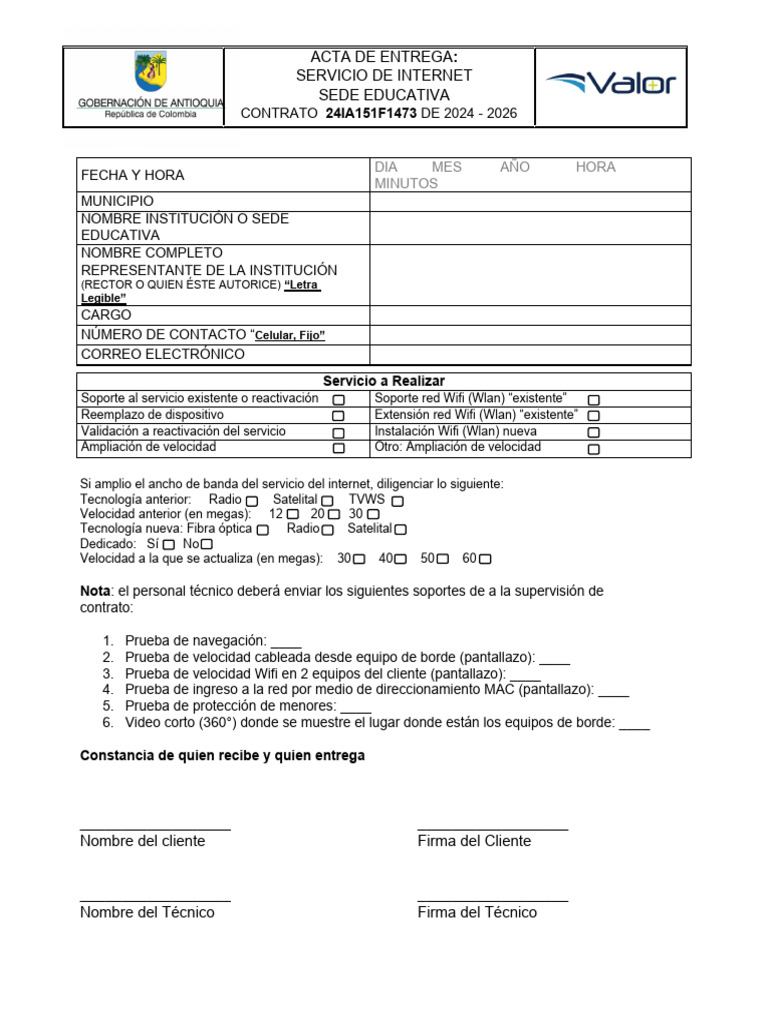 Acta - Modificaciones o Soportes - Rurales - 270524 - V4 | PDF | LAN ...