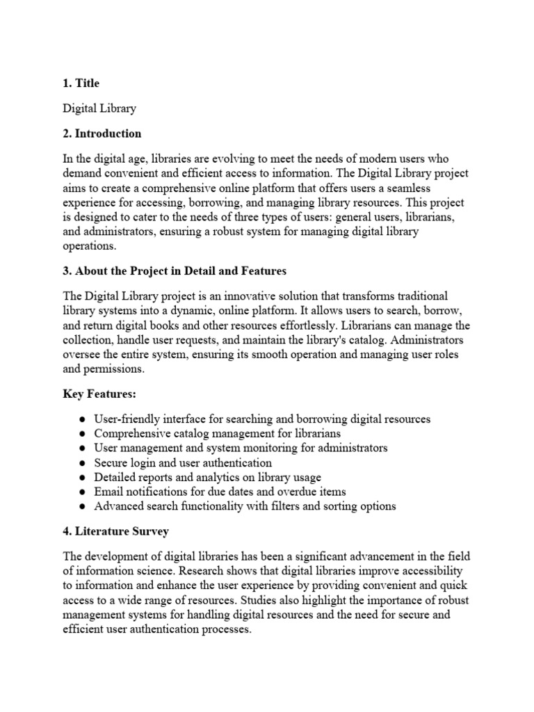 Digital Library | PDF | Libraries | Digital Library