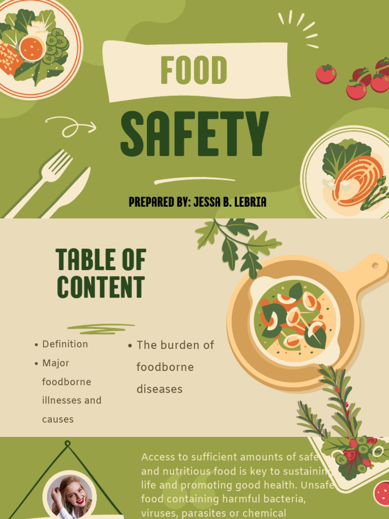 FOOD SAFETY | PDF | Foodborne Illness | Microbiology