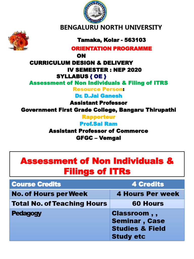 Assessment of Non Individuals | Download Free PDF | Taxes | Depreciation