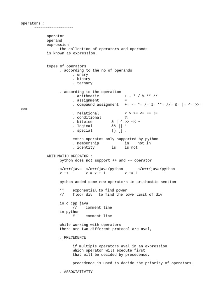 Day 5 Operator Part 1 Pdf Computer Programming Computing 3493
