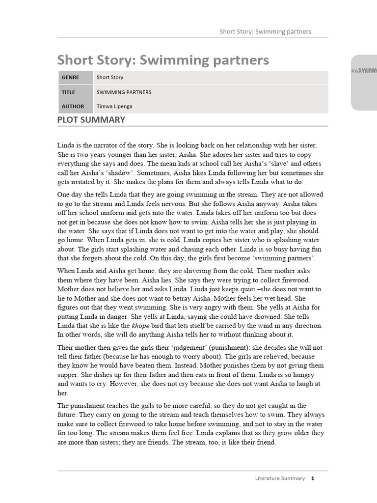 Swimming Partners | PDF | Hiv/Aids | Poverty