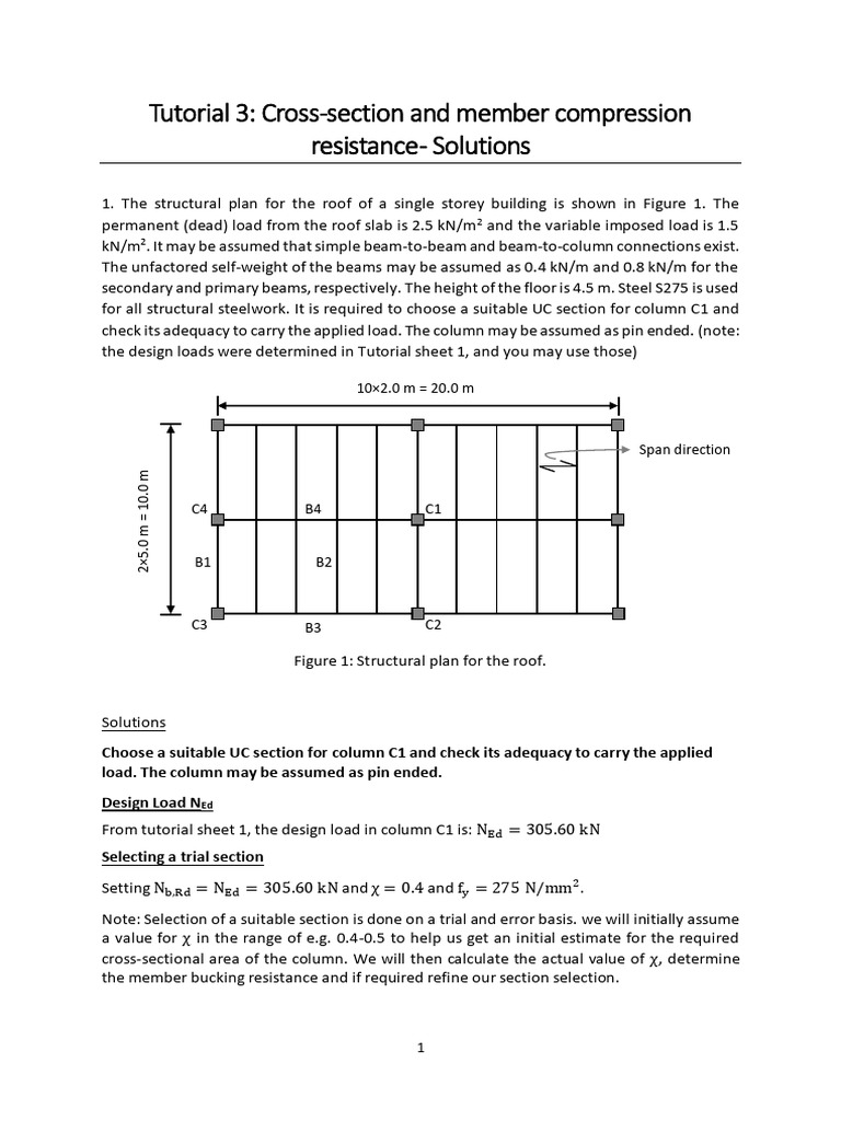 03 Cross-section and Member Compression Resistance | Download Free PDF | Buckling | Column