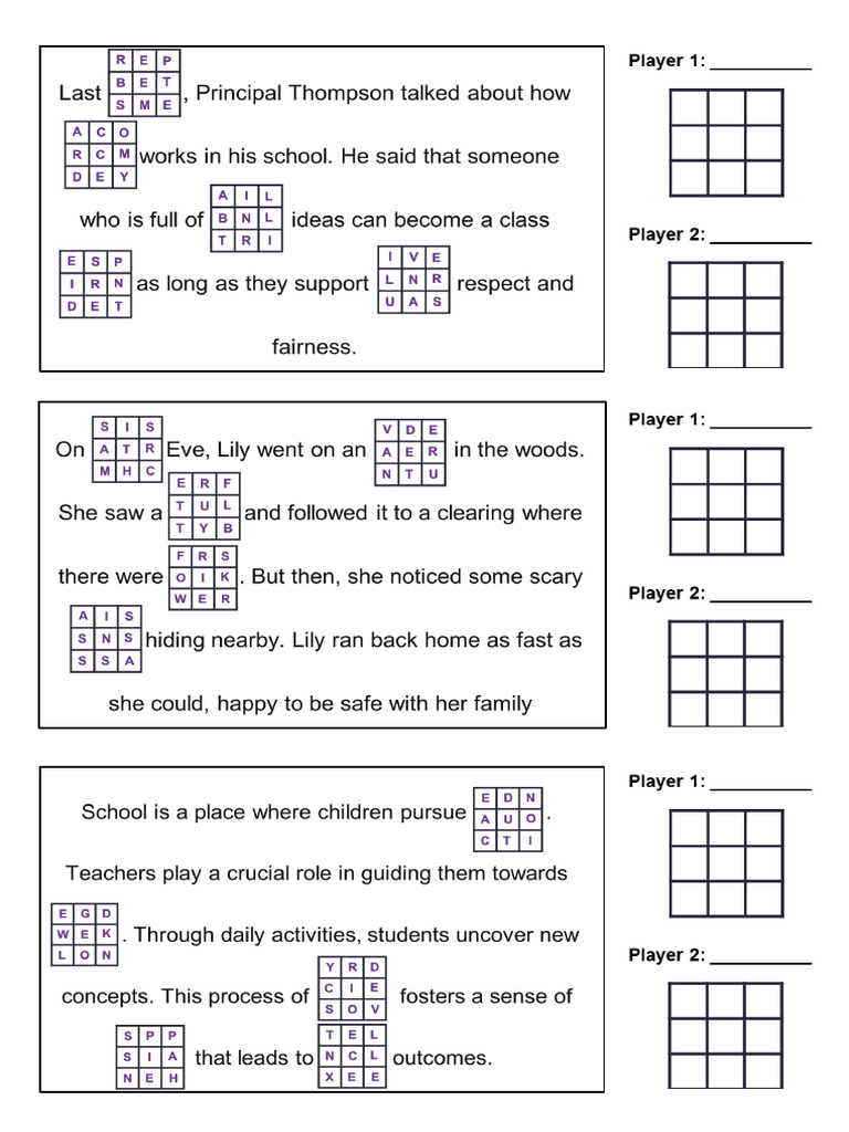 3x3 9-LETTER WORDS | PDF