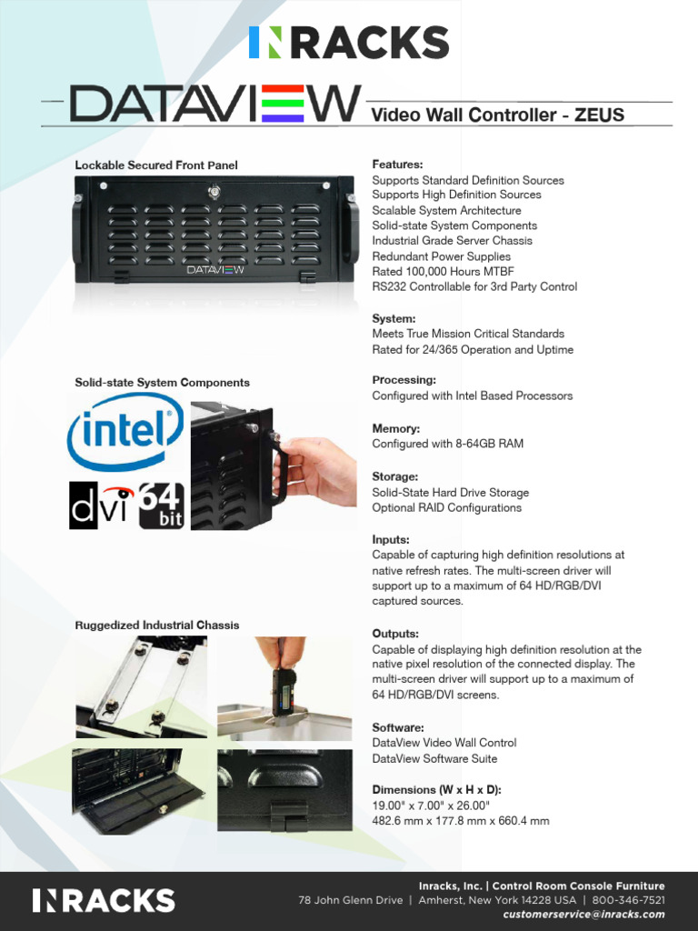 Inracks DVS VWC ZEUS 1 | PDF | Display Resolution | High Definition ...