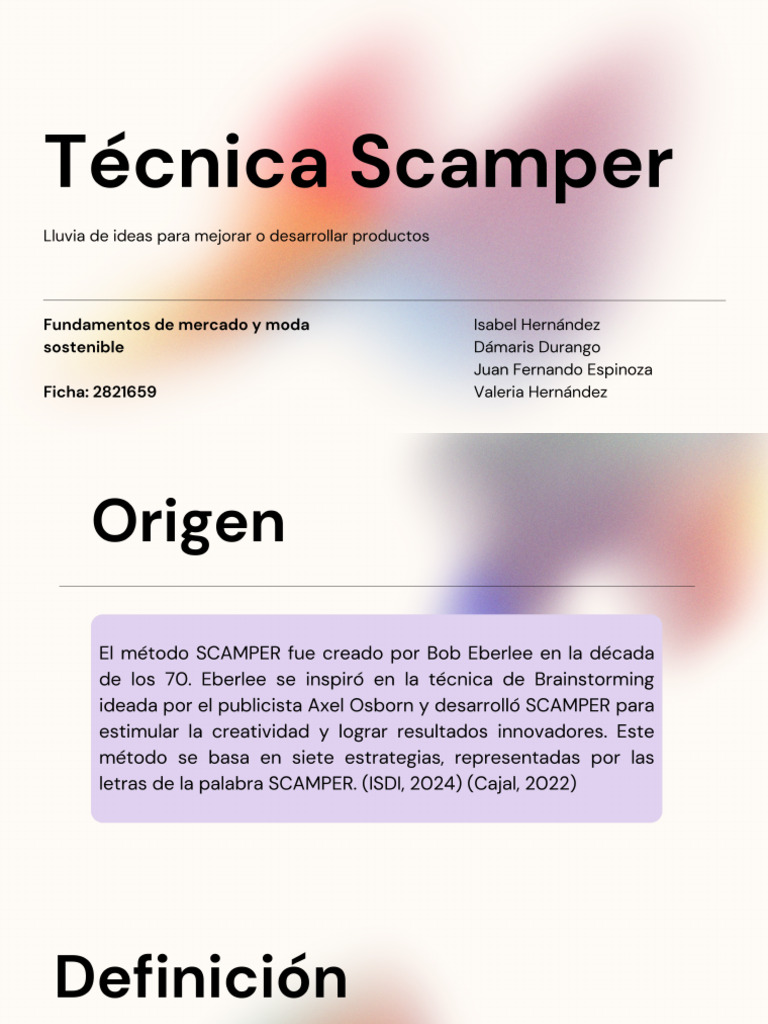 Técnica Scamper | PDF