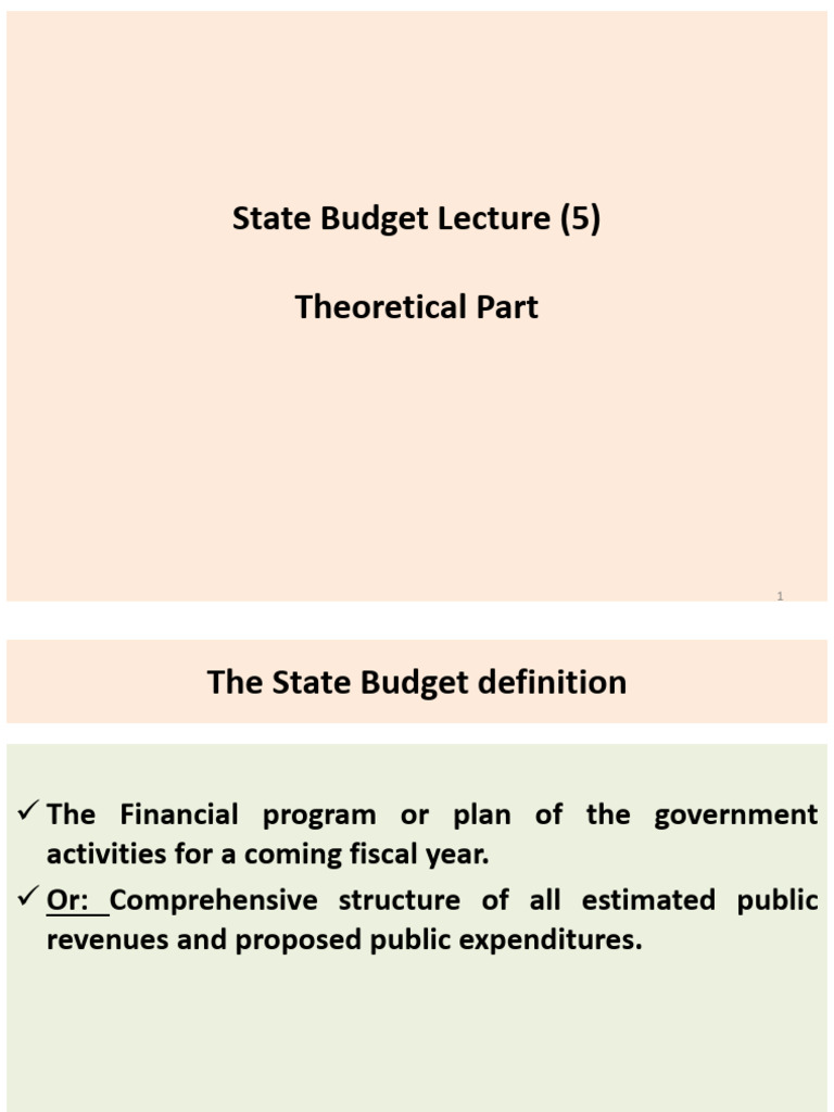 Understanding State Budget Processes | PDF | Government Budget | Budget
