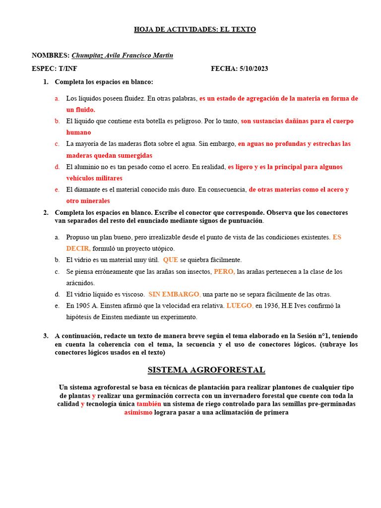 PRÁCTICA N°2 ACTIVIDAD 2 Chumpitaz | PDF