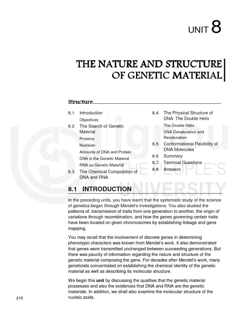 Unit 8 | PDF | Nucleotides | Nucleic Acids